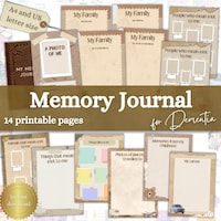 Women's Dementia Memory Book Editable Template for Canva | Memory ...