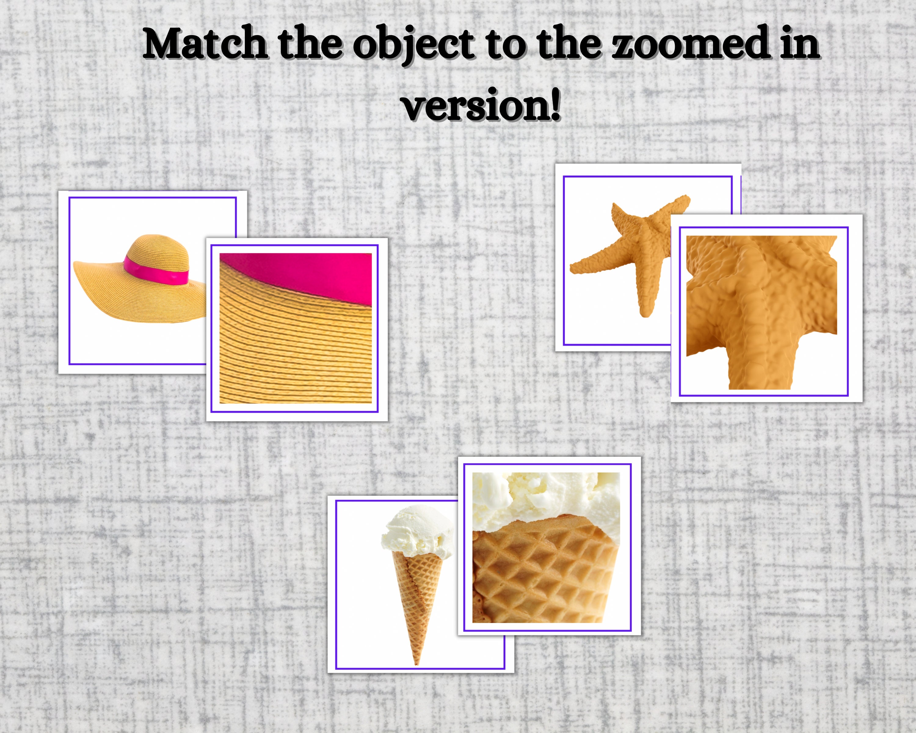 Activity for Seniors, Matching Game, Summer Dementia Activities ...