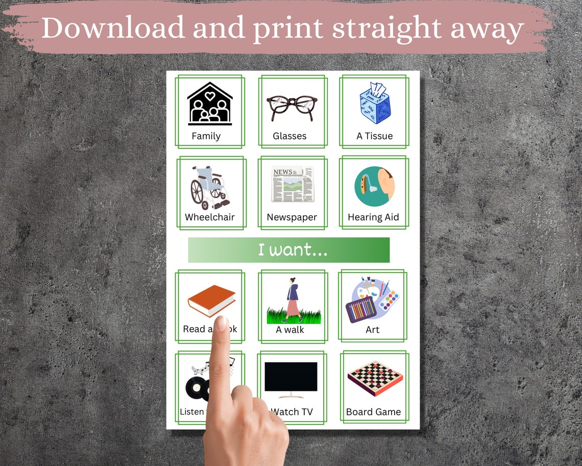 Dementia Sign Communication Chart Dementia Download - Etsy UK
