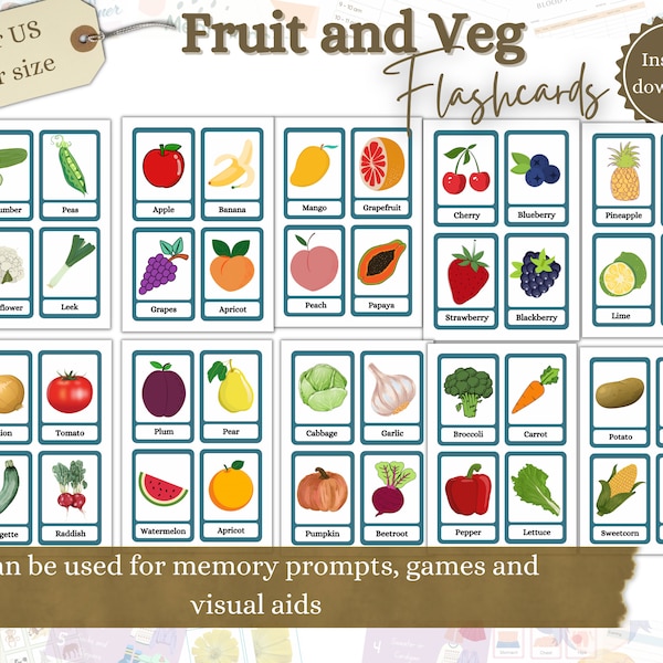 Fruit Visual Aid - Etsy