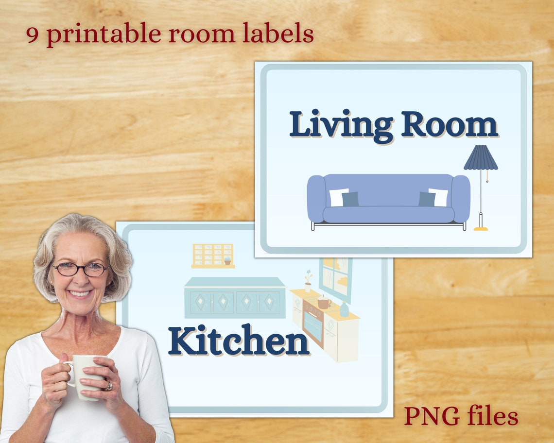 Printable Room Signs for Dementia Dementia Aids Door - Etsy Canada