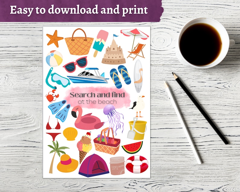 Search and Find Activity Sheets for Seniors, Printable Activities for ...