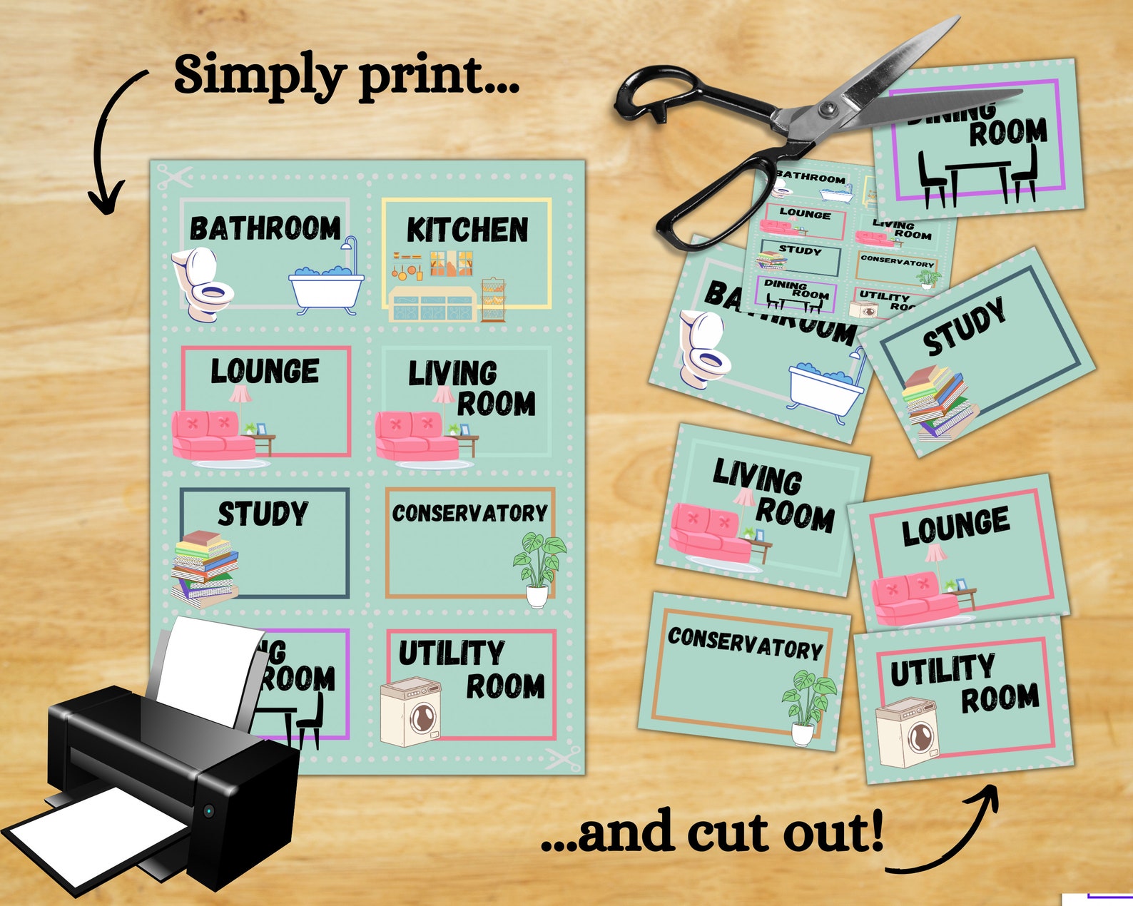 Customizable Door Labels for Memory Loss, Dementia Door Signs, Memory ...