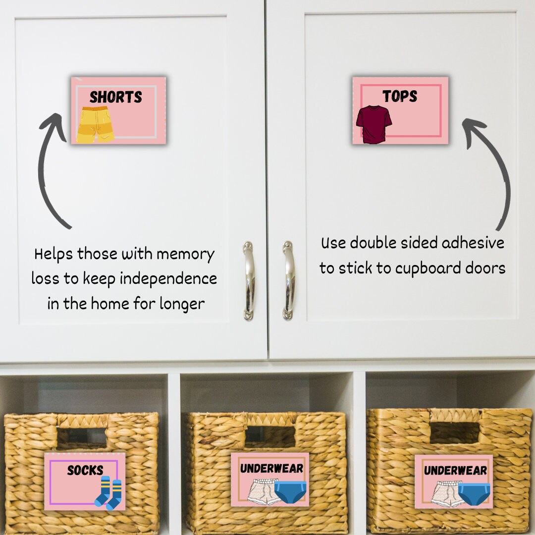 Customizable Door Labels for Memory Loss, Dementia Door Signs, Memory ...