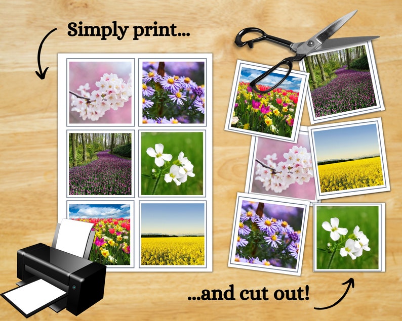 Activity for Seniors, Dementia Activities, Flower Sorting Game, Care ...