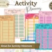Activity Planner, Printable Planner, Elderly Care Planner, Activity ...