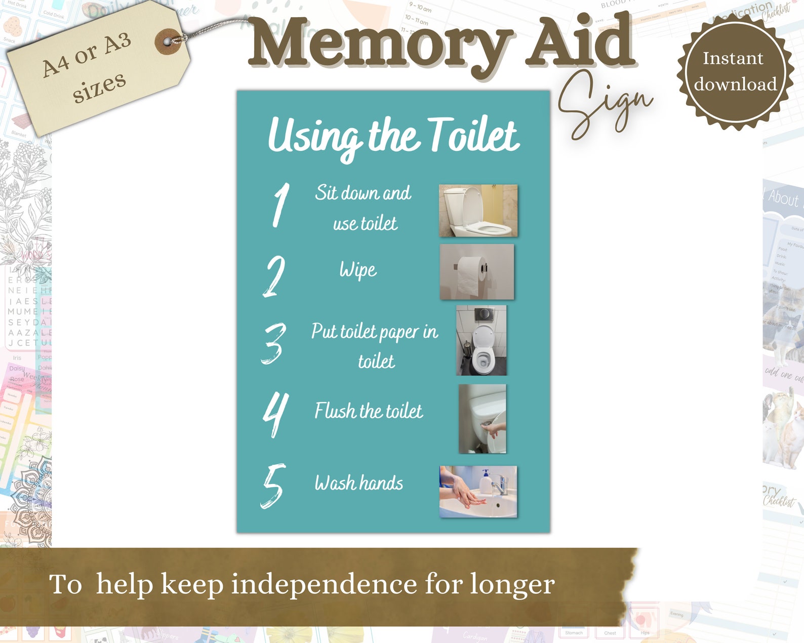 Dementia Sign, Wall Signs for Alzheimer’s, Dementia Care, Dementia Aids ...