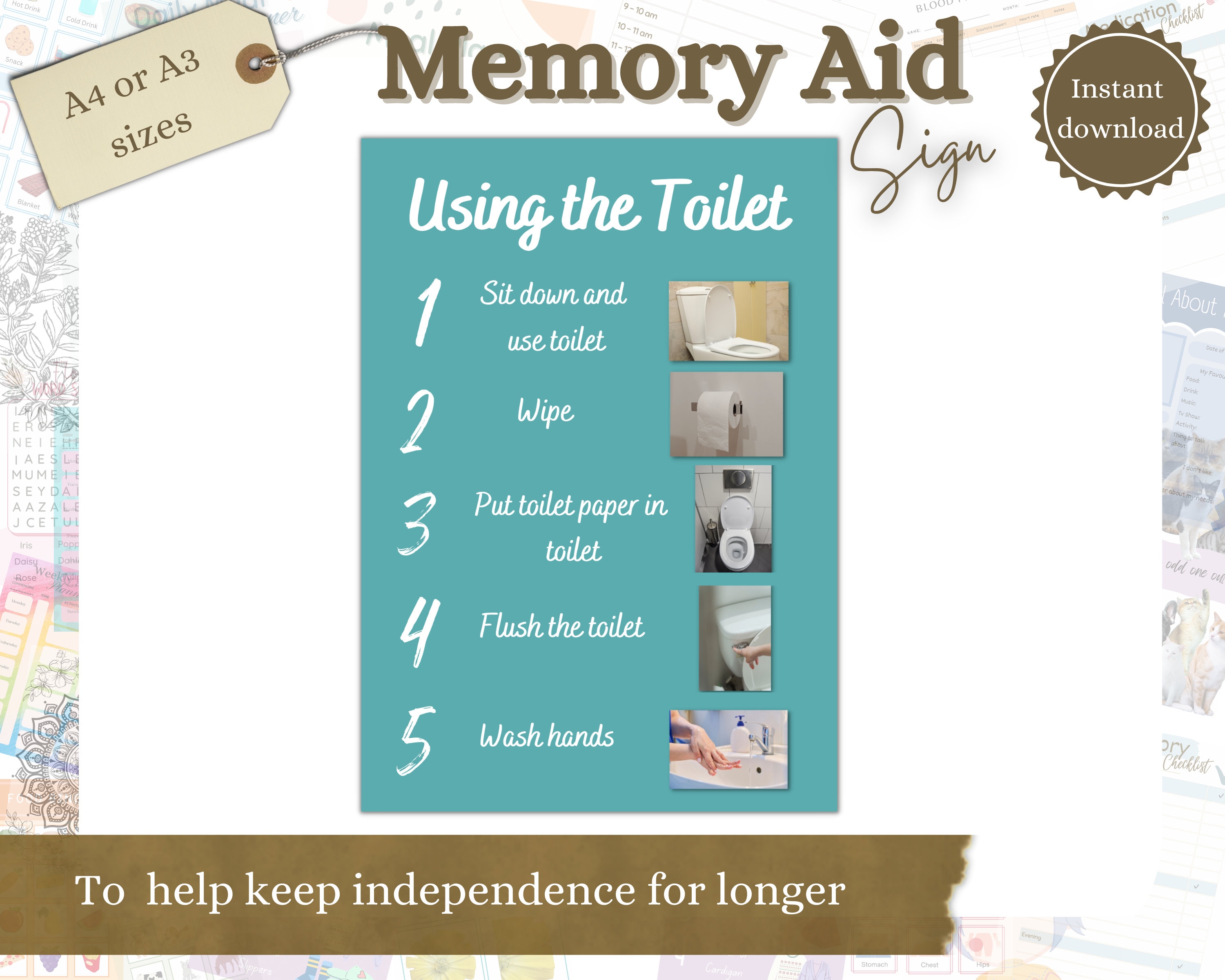 Dementia Sign, Wall Signs for Alzheimer’s, Dementia Care, Dementia Aids ...