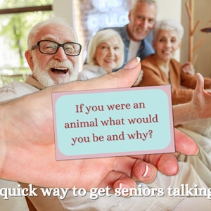 Printable Conversation Cards for Seniors, Dementia Activities ...