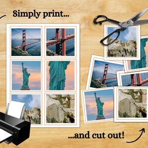 Famous Landmark Matching Game for Seniors, Sorting Activity, Care ...