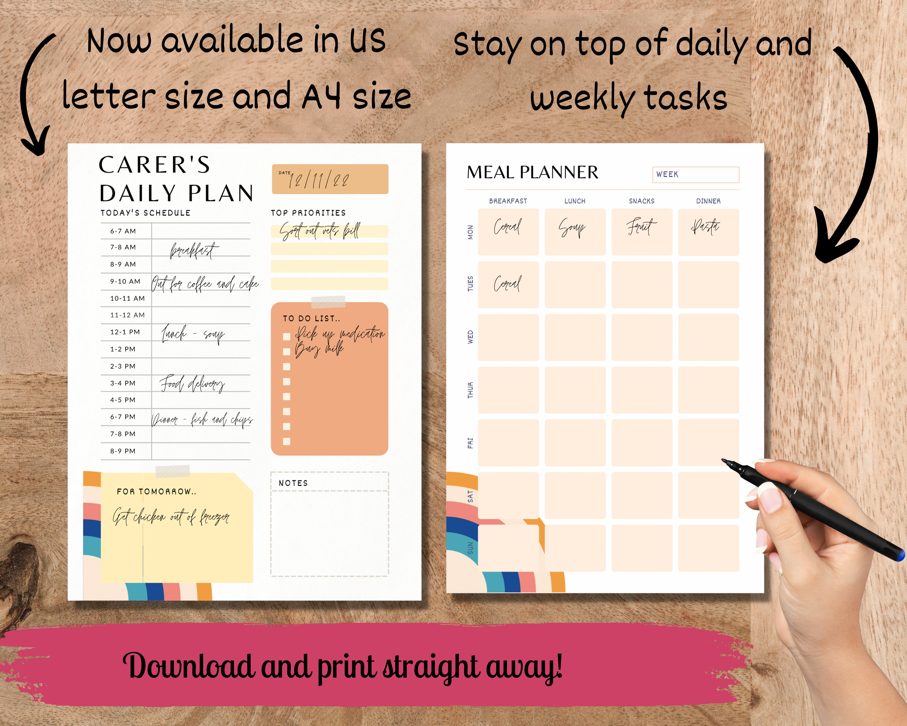Caregivers Planner Printable Planner Elderly Care Planner - Etsy UK