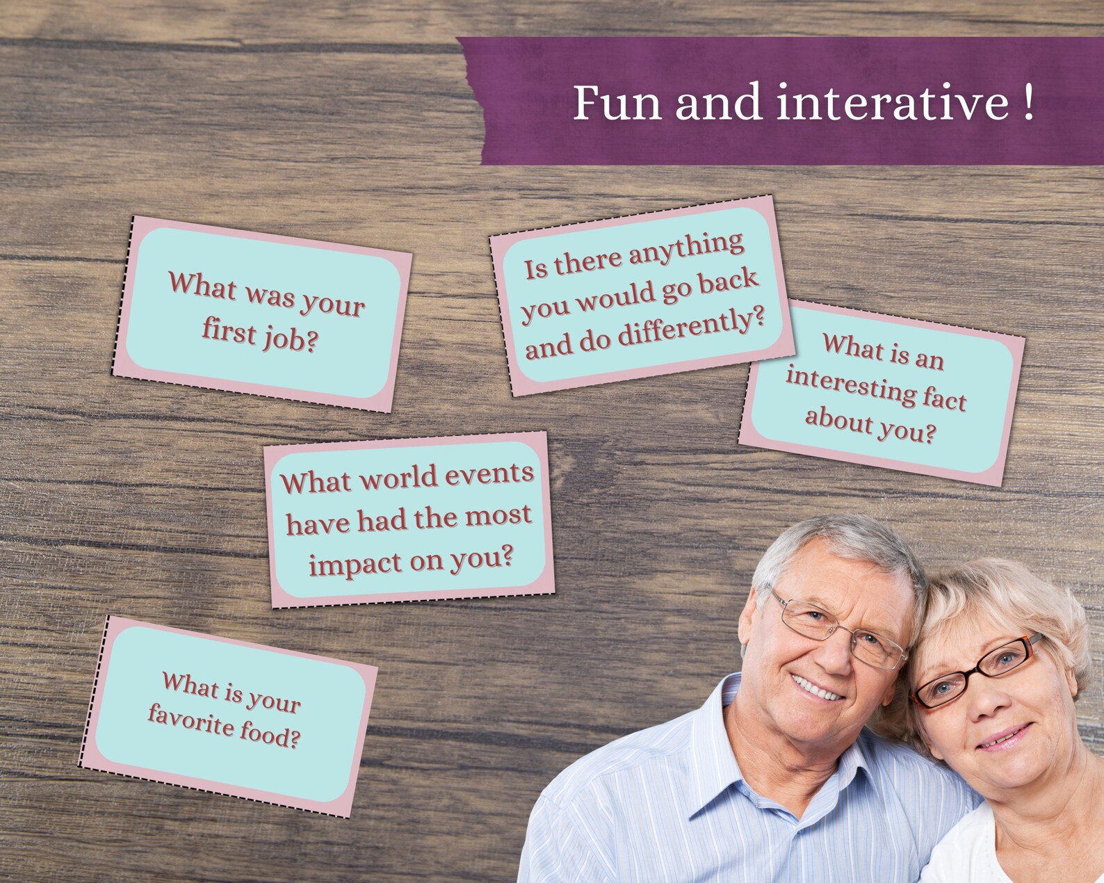 Printable Conversation Cards for Seniors, Dementia Activities ...