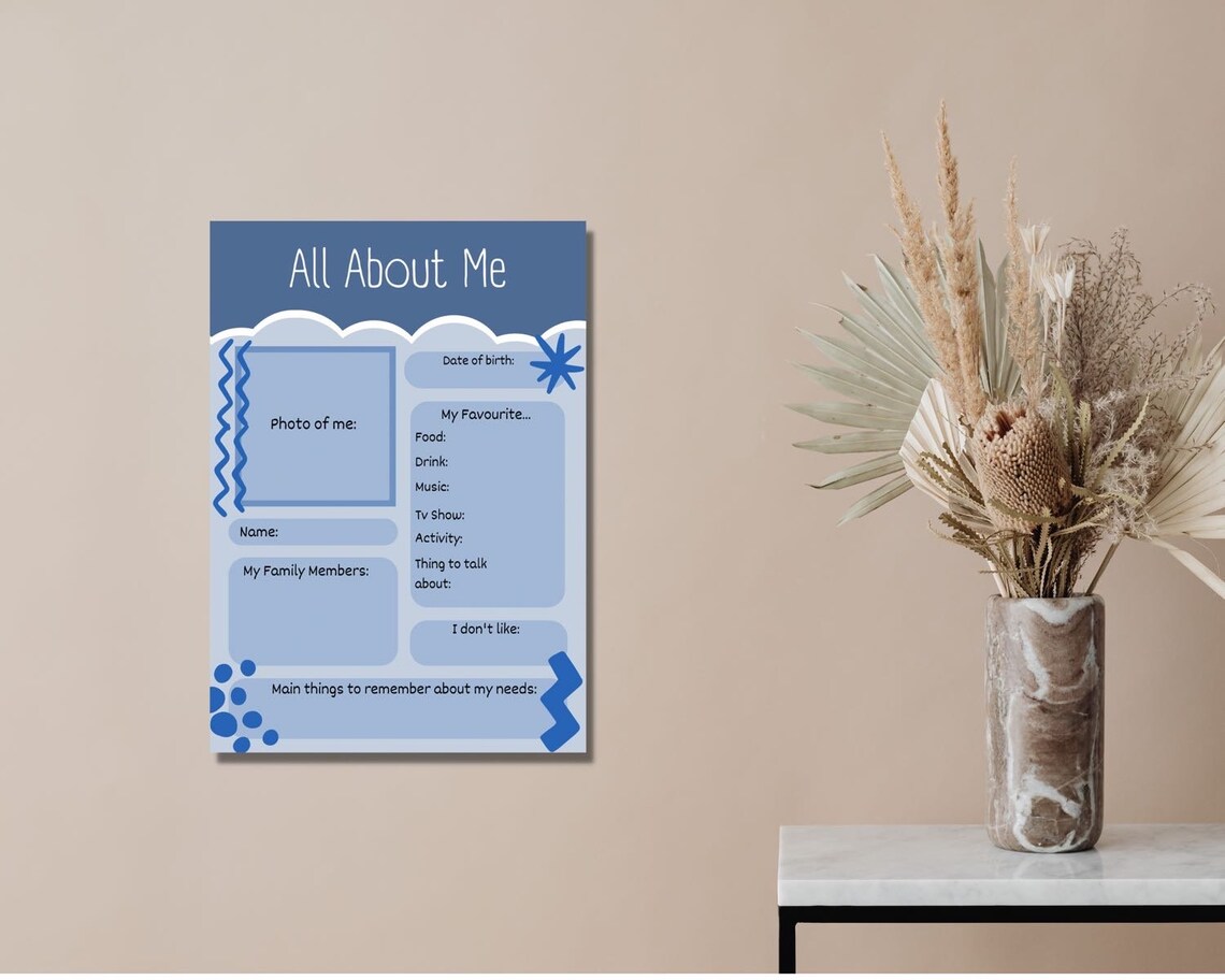 Dementia Door Sign, Memory Care Door Sign, About Me, Alzheimers ...