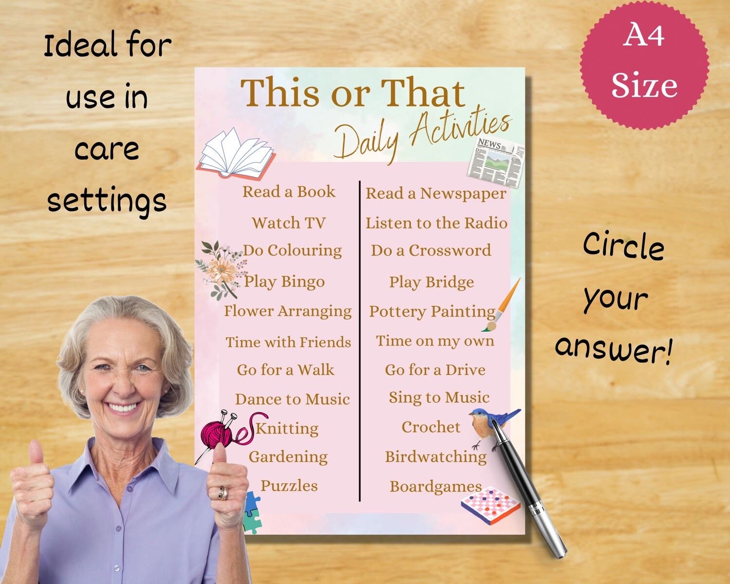 This or That, What Would You Rather, Dementiability, Care Home Activity, Dementia Activities ...