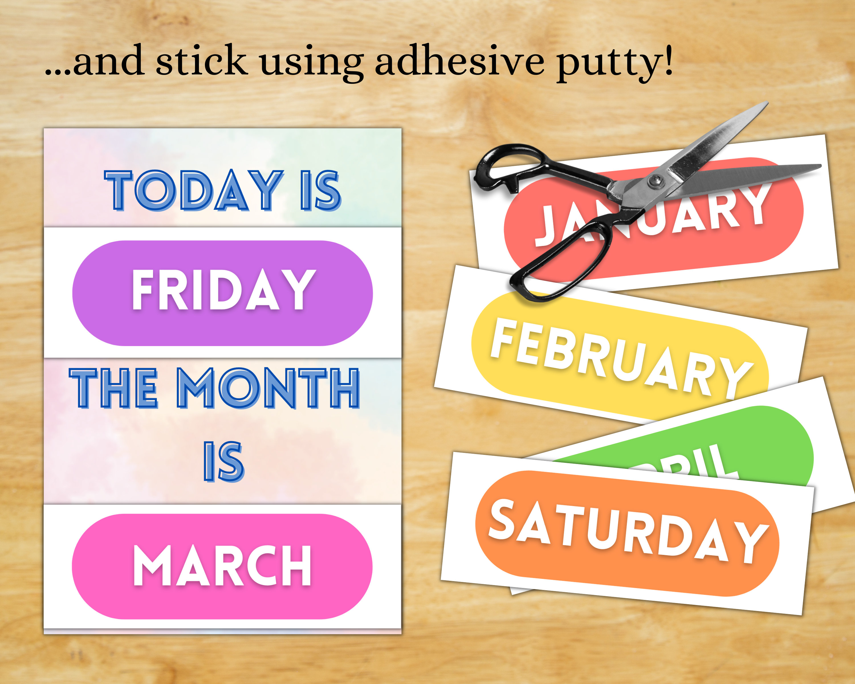 Printable Day and Month Reminder for Memory Loss, Dementia Aid ...