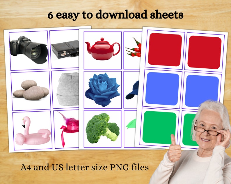 Activity for Seniors, Colour Matching Game, Dementia Activities ...