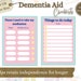 Memory Checklist for Seniors, Medication Reminder, to Do List ...