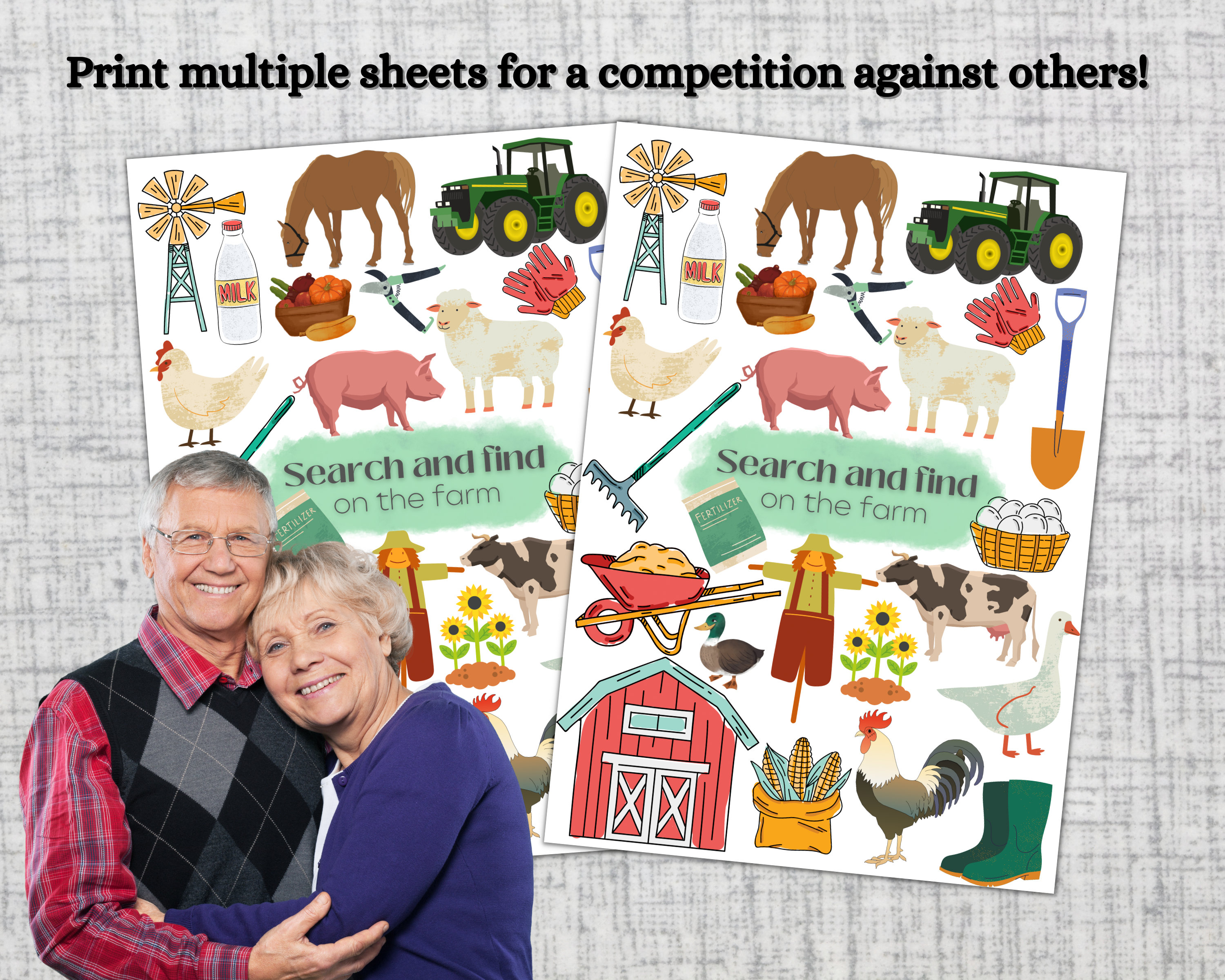 Search and Find Activity Sheets for Seniors, Printable Activities for ...
