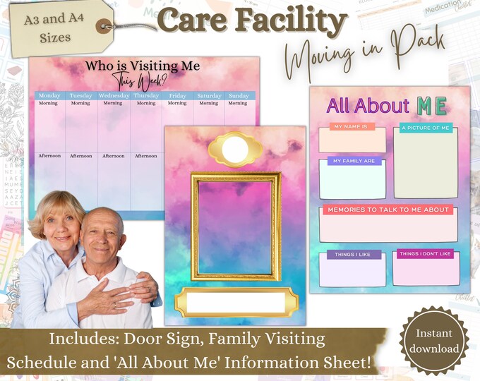 Dementia Door Sign, Memory Care Door Sign, About Me, Alzheimers ...