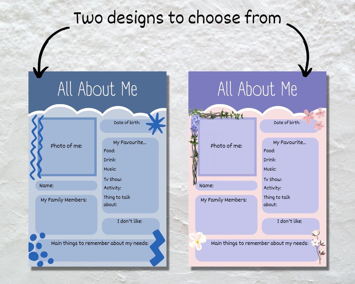 Dementia Door Sign, Memory Care Door Sign, About Me, Alzheimers ...