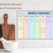 Weekly Calendar for Dementia, Printable Dementia Aid, Alzheimer’s Help ...