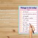 Memory Checklist for Seniors, Medication Reminder, to Do List ...