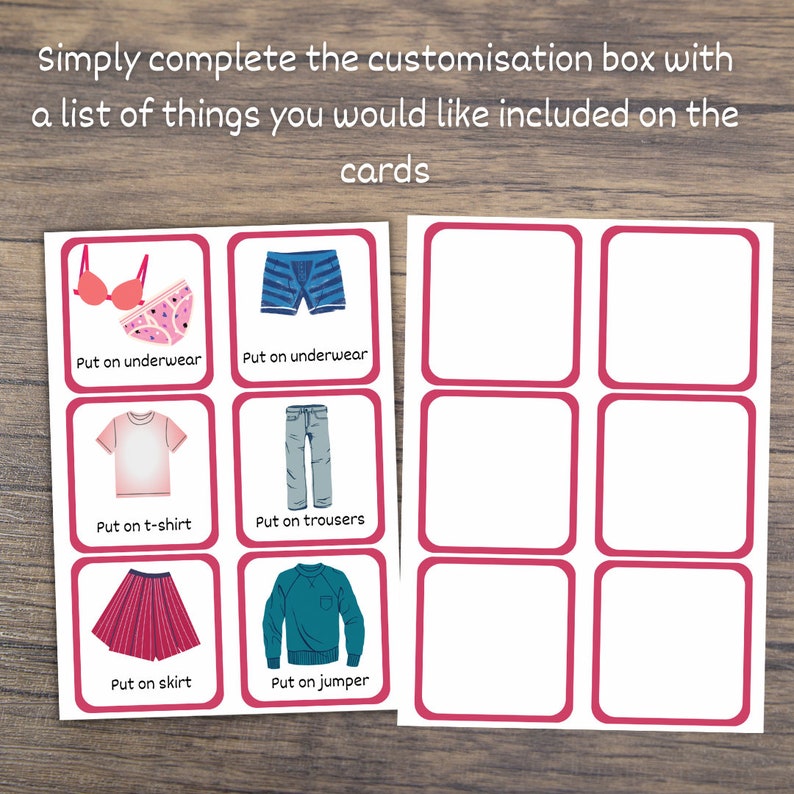 Custom Routine Cards for Memory Loss, Cognitive Decline Aid, Dementia ...