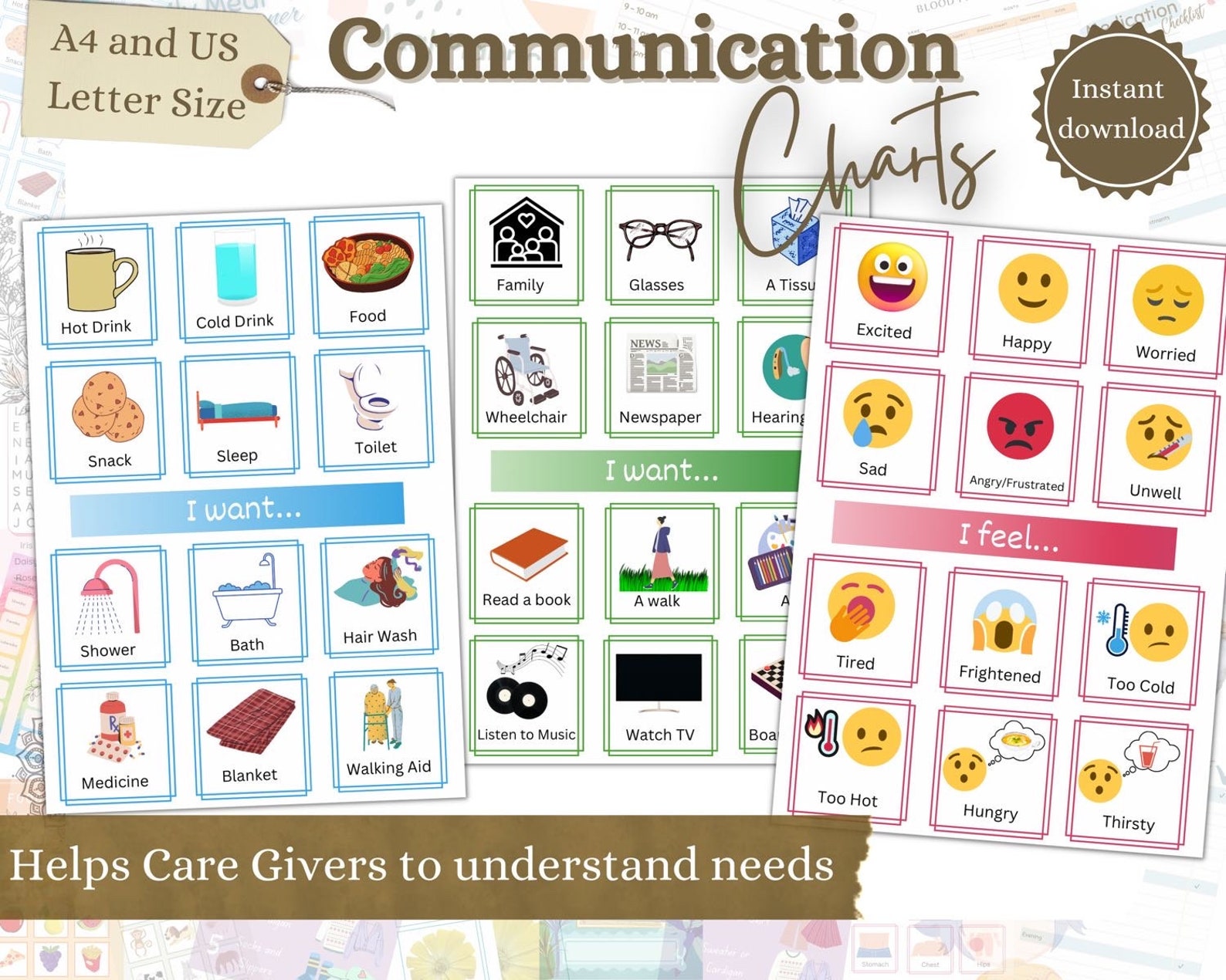 Dementia Sign Communication Chart Dementia Download - Etsy UK