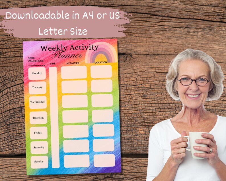 Activity Planner Printable Planner Elderly Care Planner - Etsy UK