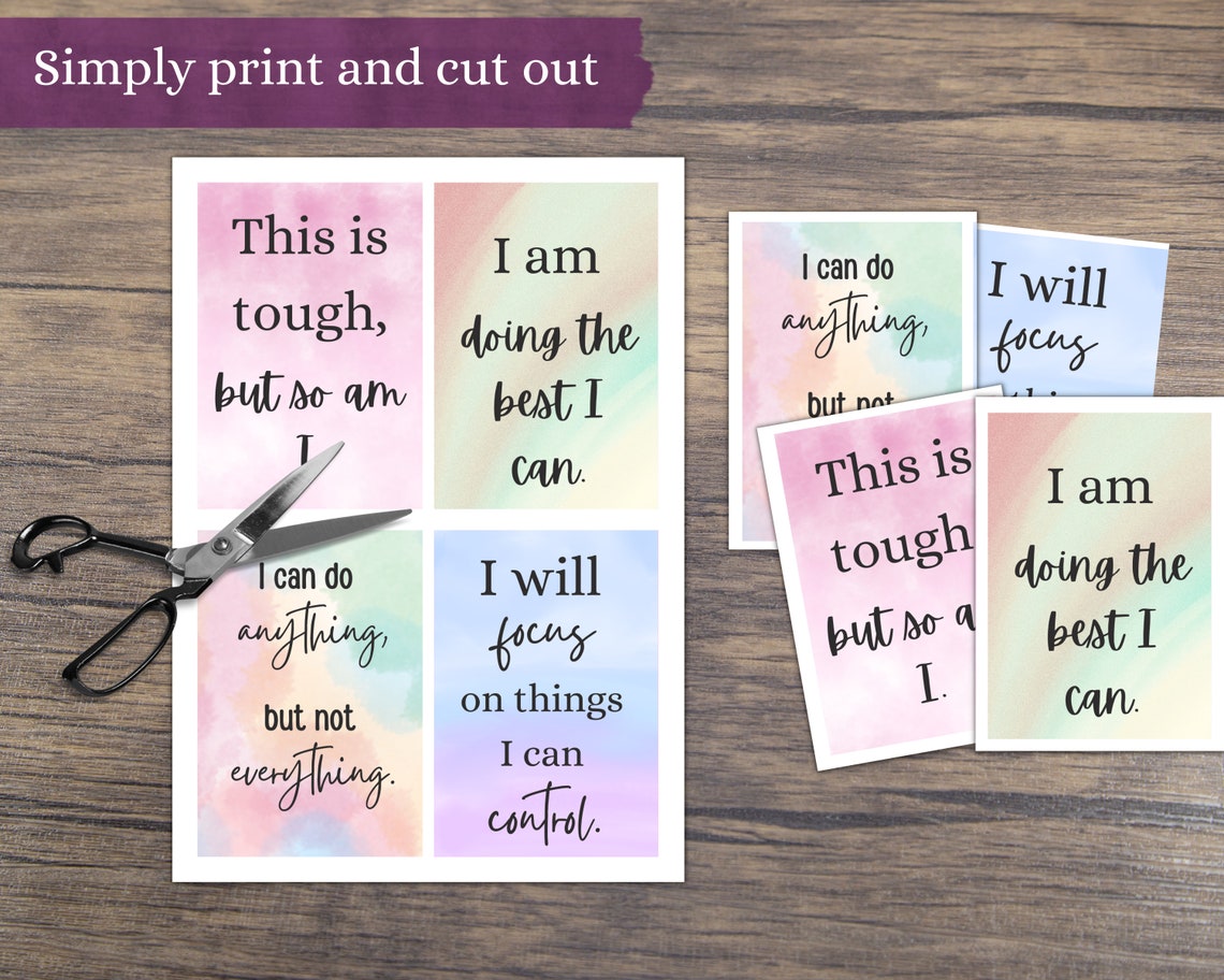 Positive Affirmation Cards for Caregivers, Gift for Caregivers ...