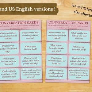 Printable Conversation Cards for Seniors, Dementia Activities ...