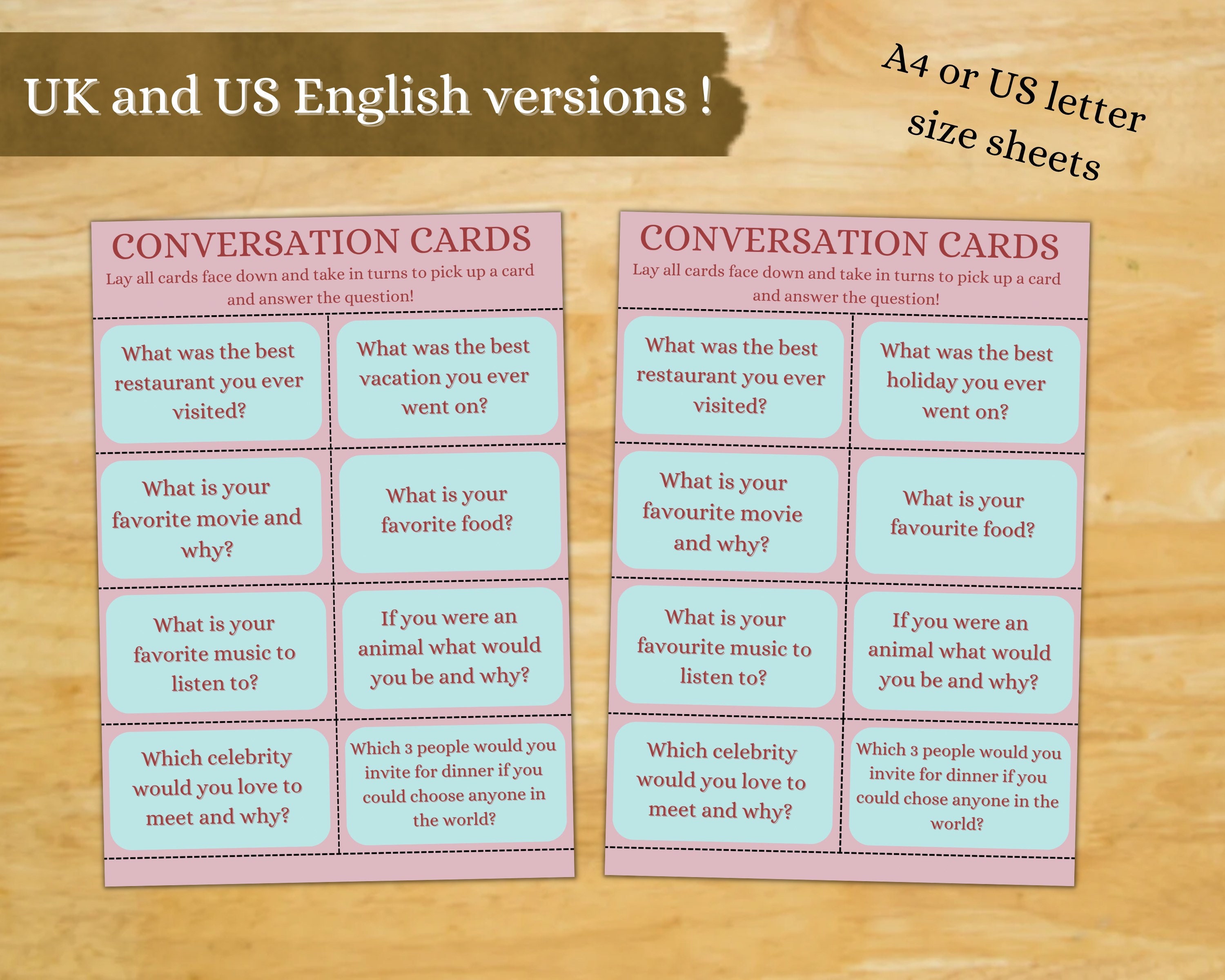 Tarjetas de conversación imprimibles para personas mayores, Actividades ...