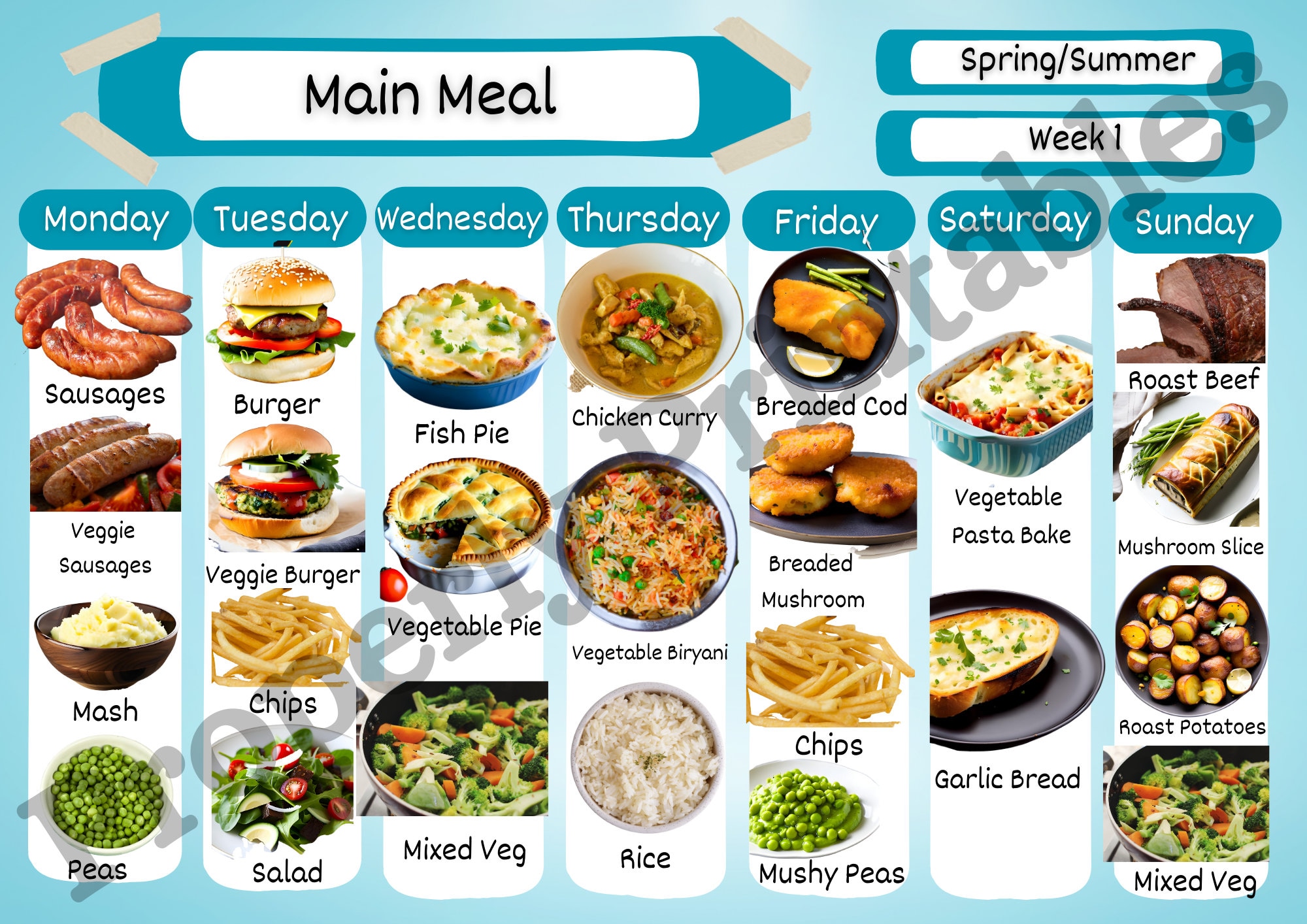 Custom Menu Flashcards for Care Settings, Dementia Aid, Communication ...
