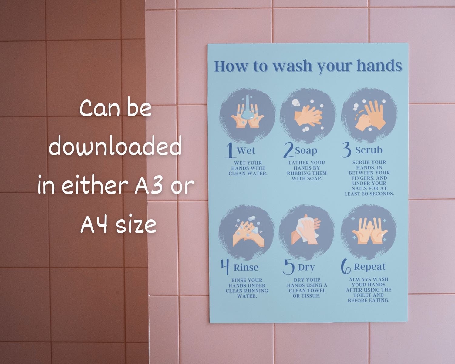 Handwashing Sign, Handwashing Poster, Dementia Sign, Memory Aid ...
