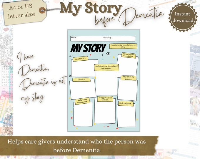 Dementia Door Sign, Memory Care Door Sign, About Me, Alzheimers ...