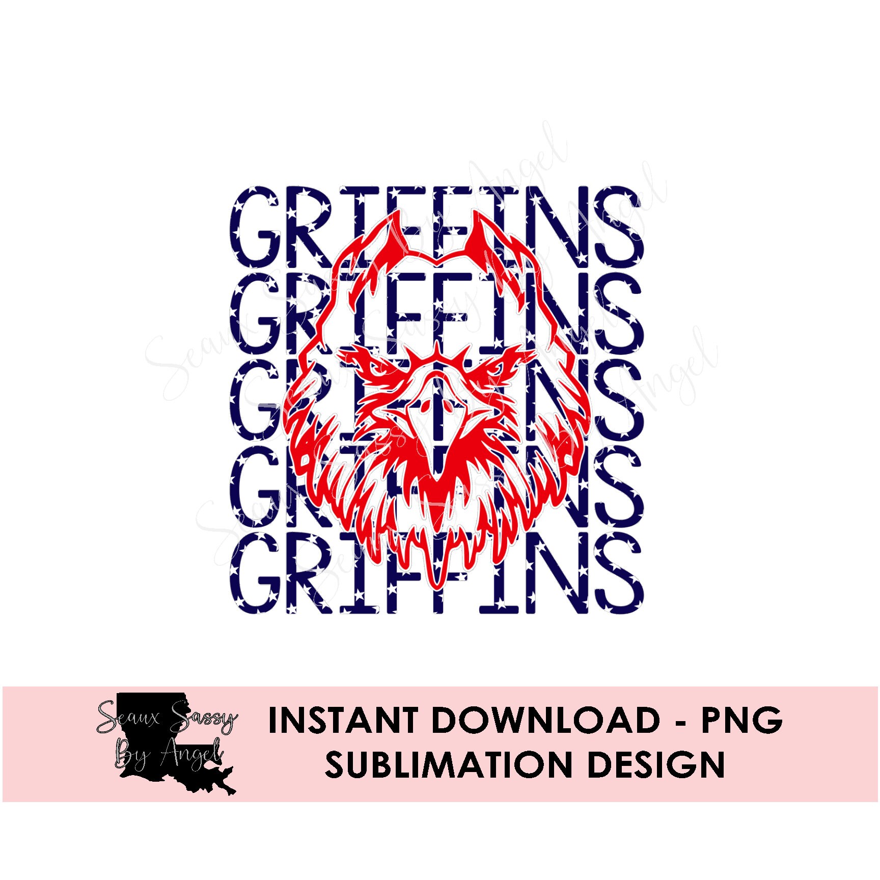 North Desoto Griffin Star Design PNG Download Sublimation Design - Etsy