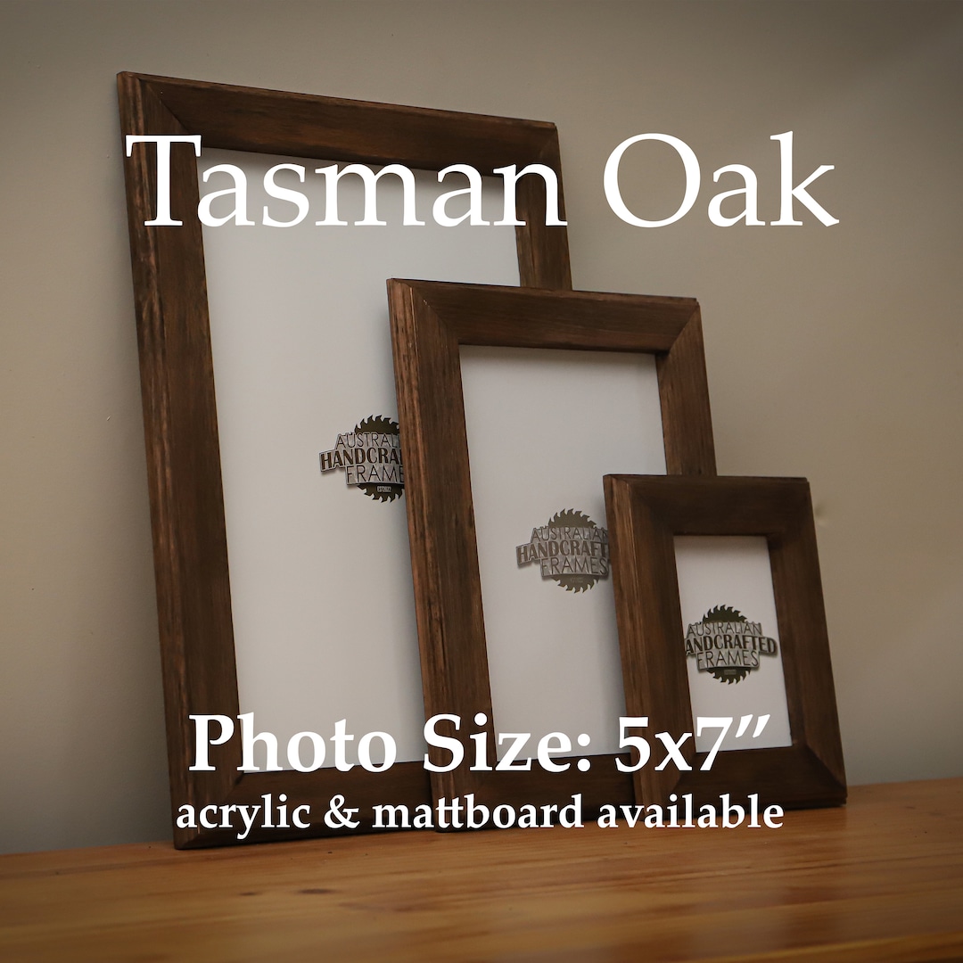 Premium Handmade Tasmanian Oak Photo Frame Suit 5x7 Print Optional ...
