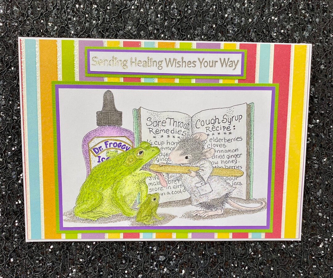 Gorgeous House Mouse Get Well Card - Etsy