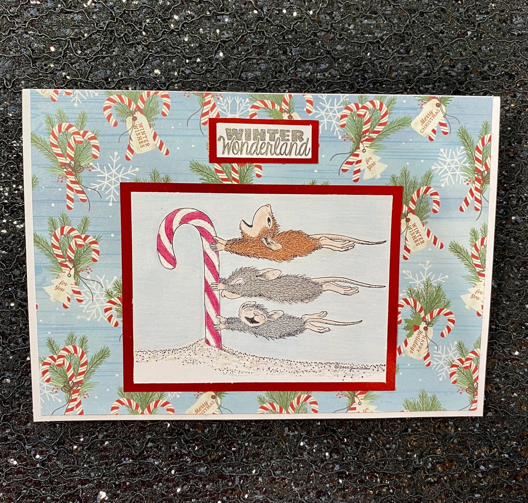 Gorgeous House Mouse Christmas Card - Etsy