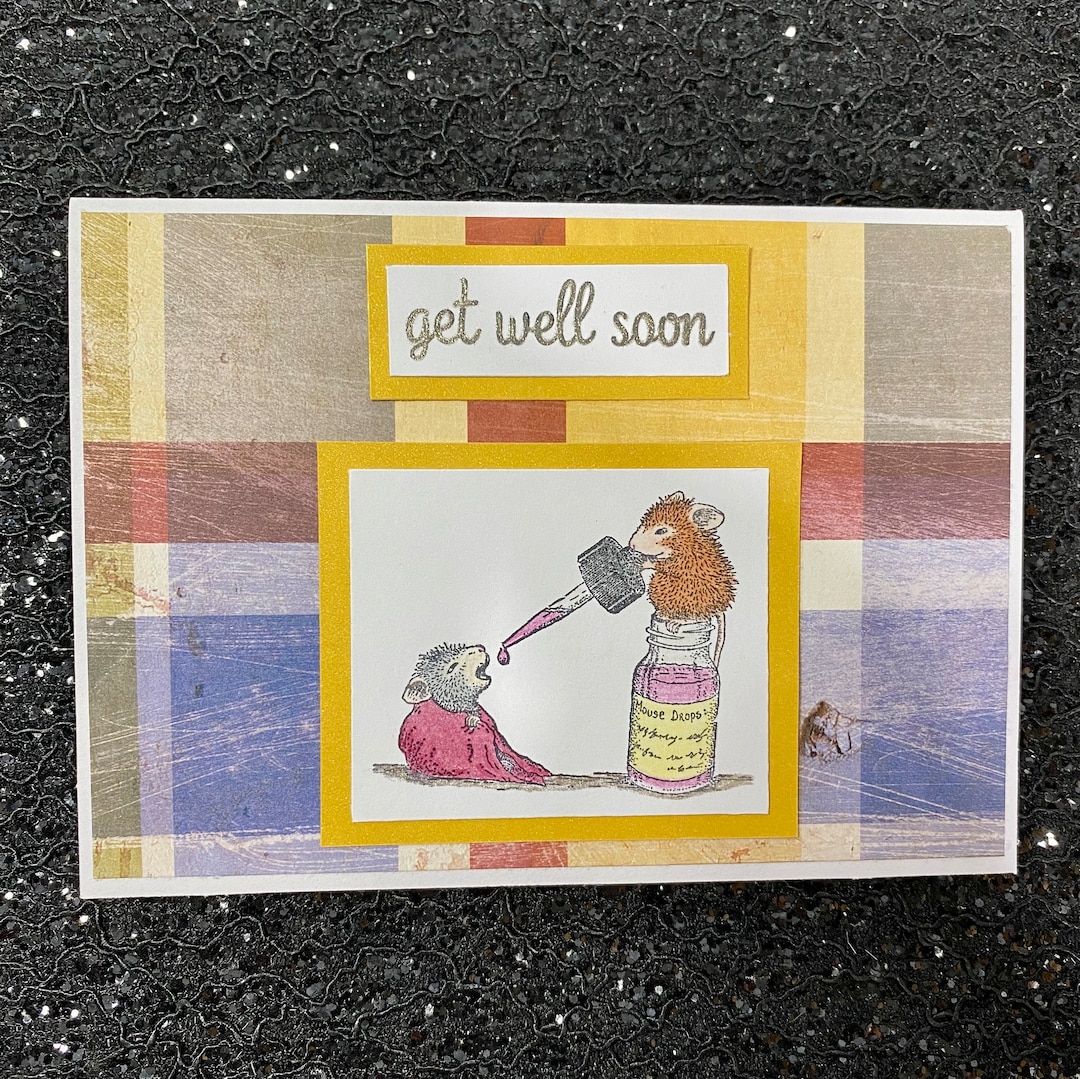 Gorgeous House Mouse Get Well Card - Etsy