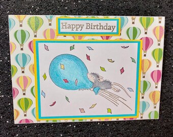 House Mouse Birthday Card Have a Mice Birthday Cupcake Card - Etsy