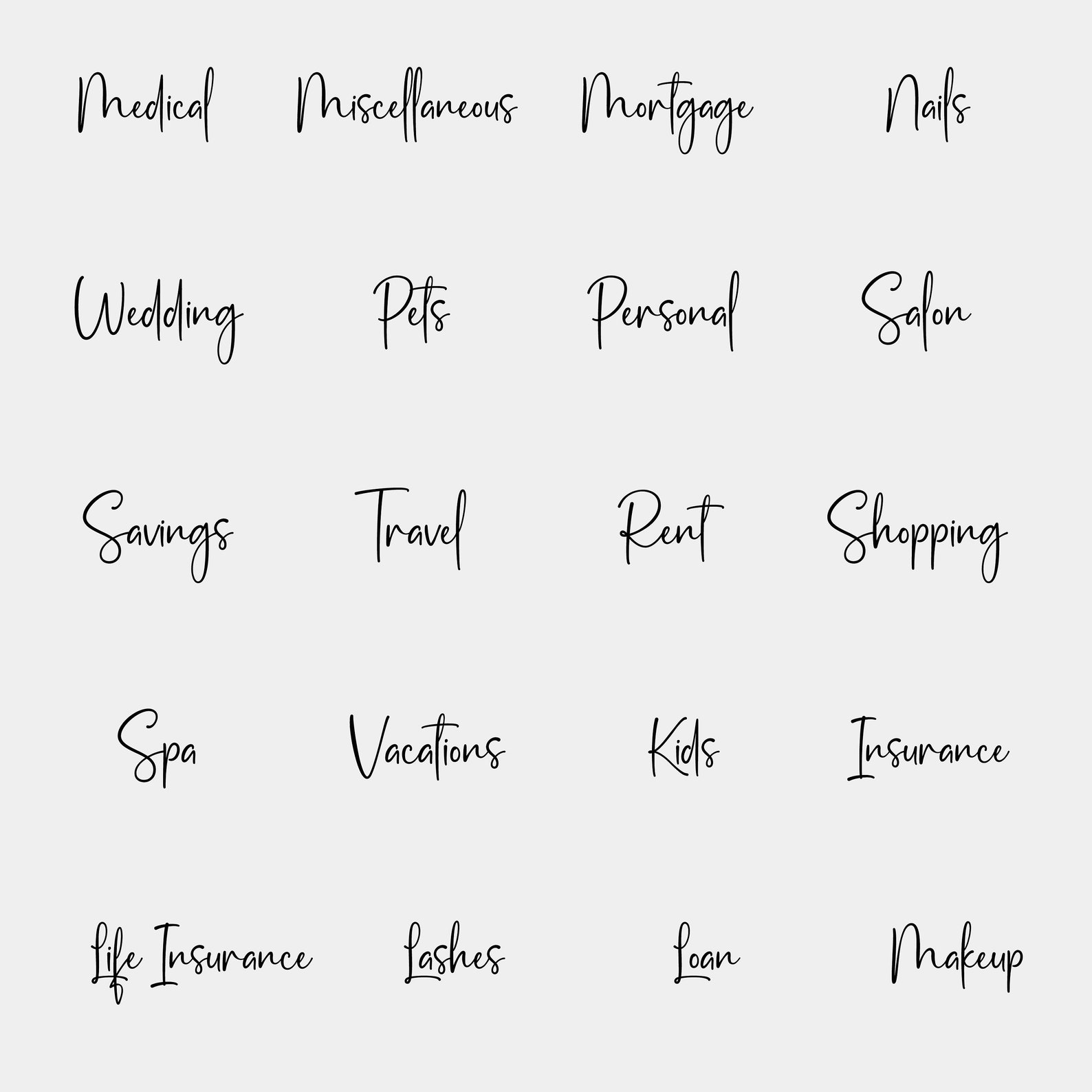 Cash Envelope Labels Svg Budget Binder Svg Cash Budgeting Png Cash ...