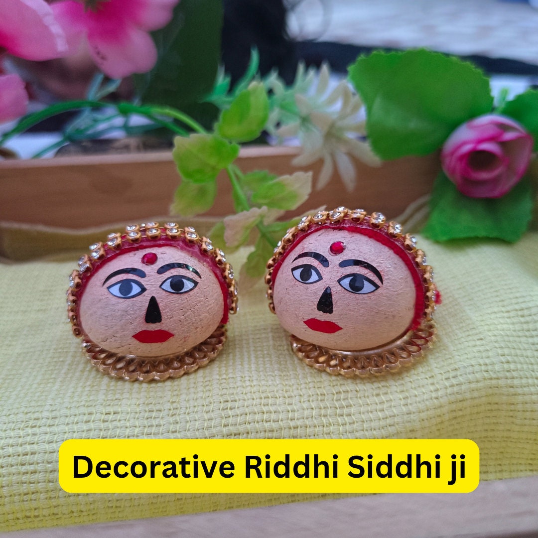 Riddhi Siddhi Lord Ganesha Wife Goddess Riddhi Siddhi Set - Etsy