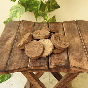 Pooja Havan Natural Sun Dried Cow Dung Cakes, Gobar Uple, Kande for ...