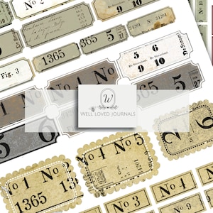 Numbers Kit 01 - 14 Pages of Labels and Tabs - Etsy