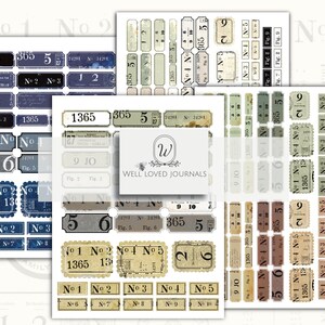 Numbers Kit 01 - 14 Pages of Labels and Tabs - Etsy