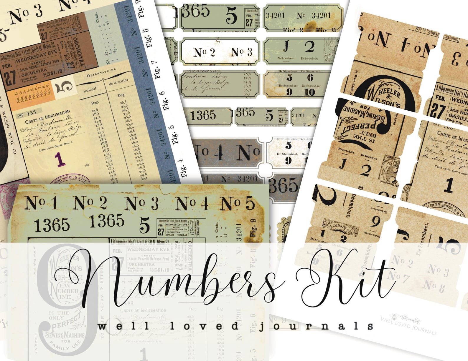 Numbers Kit 01 - 14 Pages of Labels and Tabs - Etsy