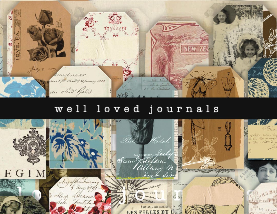 108 Vintage Printable Tags – Junk Journal Ephemera, Scrapbooking ...