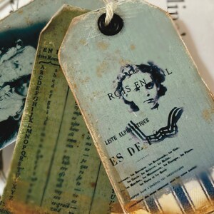 French Tags 01 | 18 Tags | Junk Journaling | Digital Download - Etsy