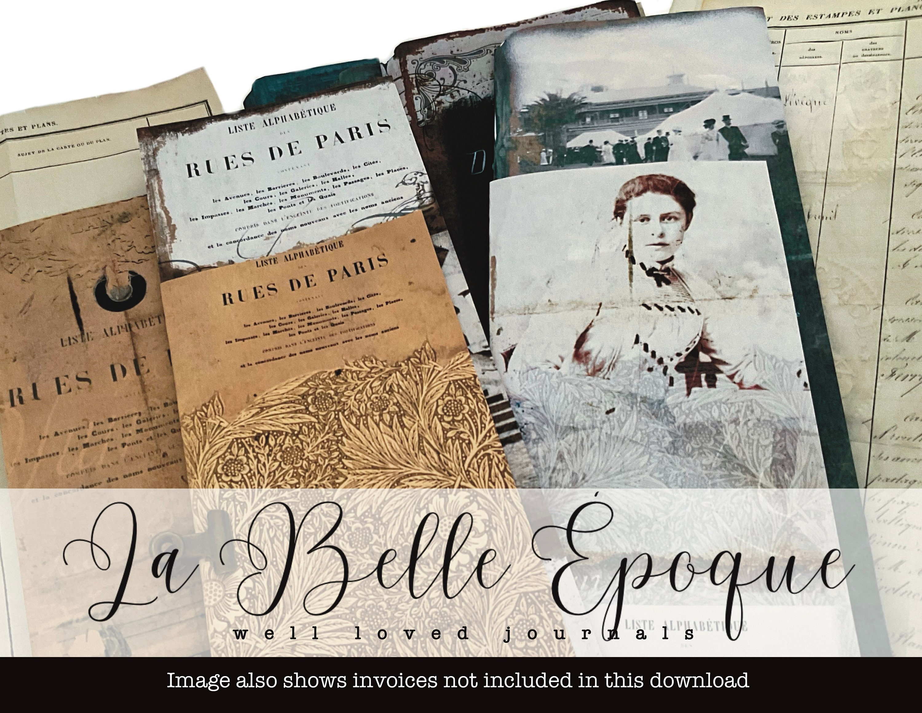 La Belle Époque, the Beautiful Era - Tall Skinny Document Folders and ...